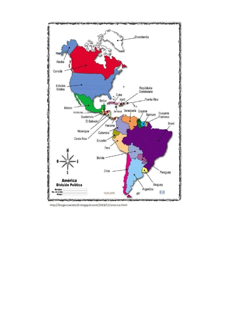 Mapa de America | PDF