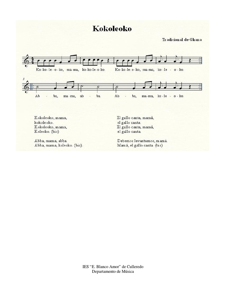 Trad. Ghana - Kokoleoko | PDF