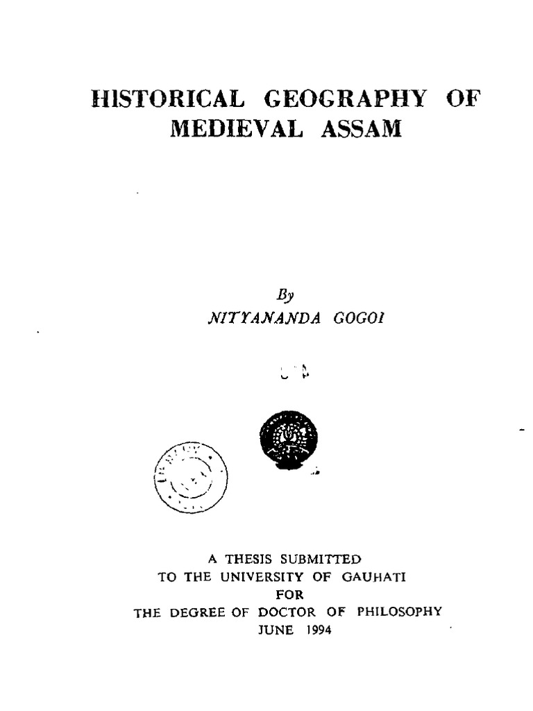 Historical Geography of Medieval Assam: Nitrananda Gogoj | PDF | Earth ...