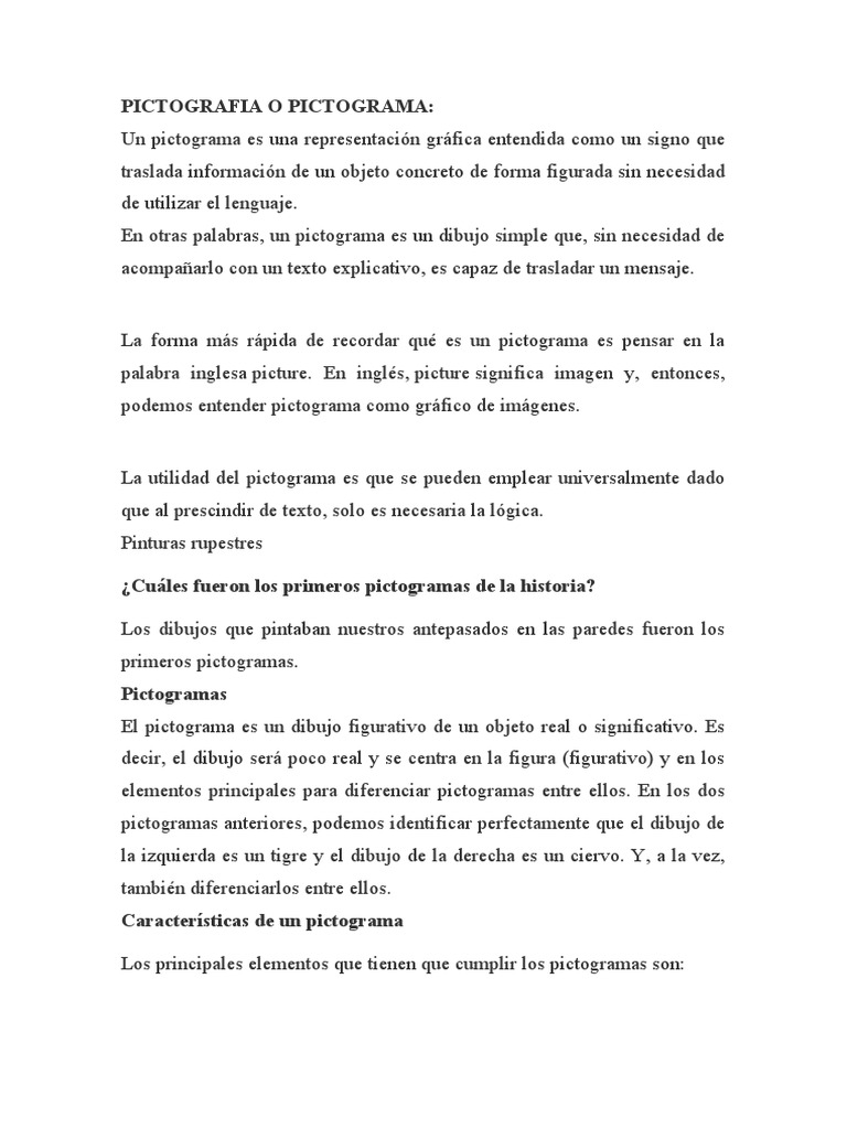 Pictografia | PDF