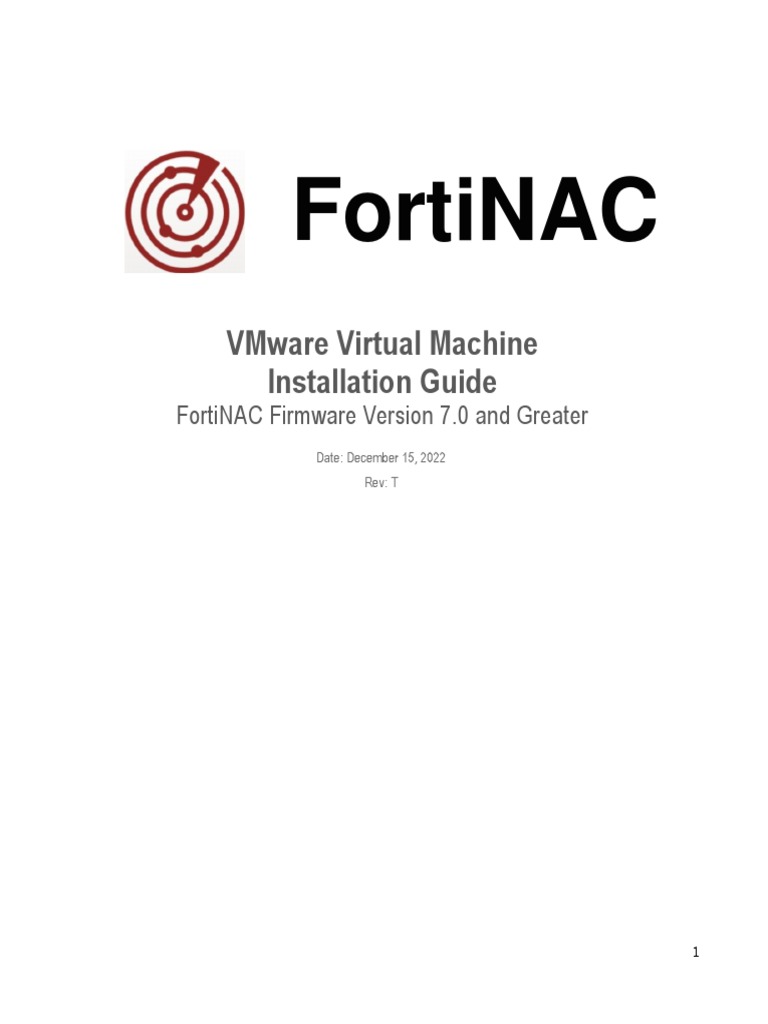 Fortinac Vmware Install 85 | PDF | Virtual Machine | Backup