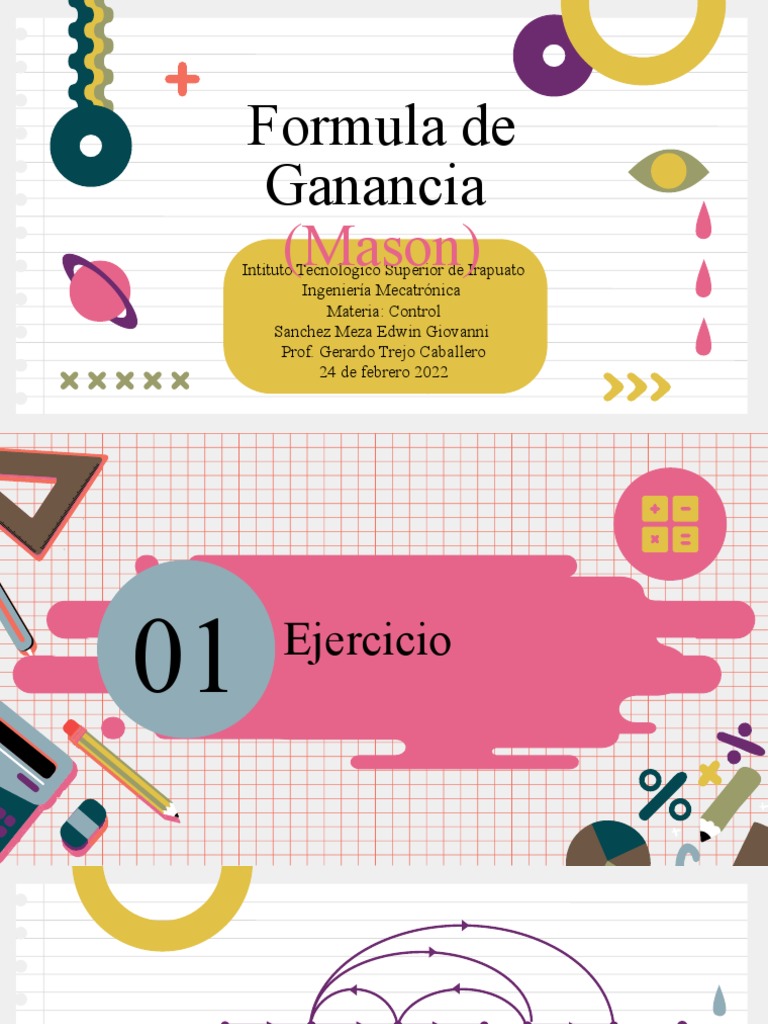 Fórmulas de Ganancia en Control | PDF