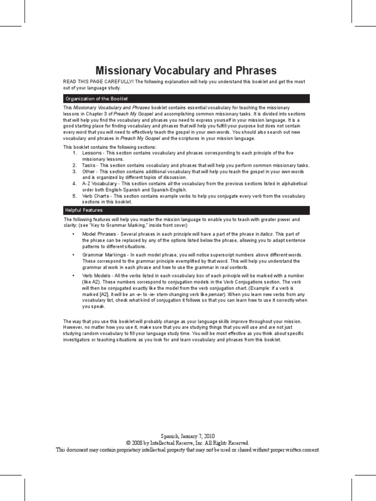 Spanish Miss. - Vocabulary - Chico | PDF | Abrahamic Religions ...