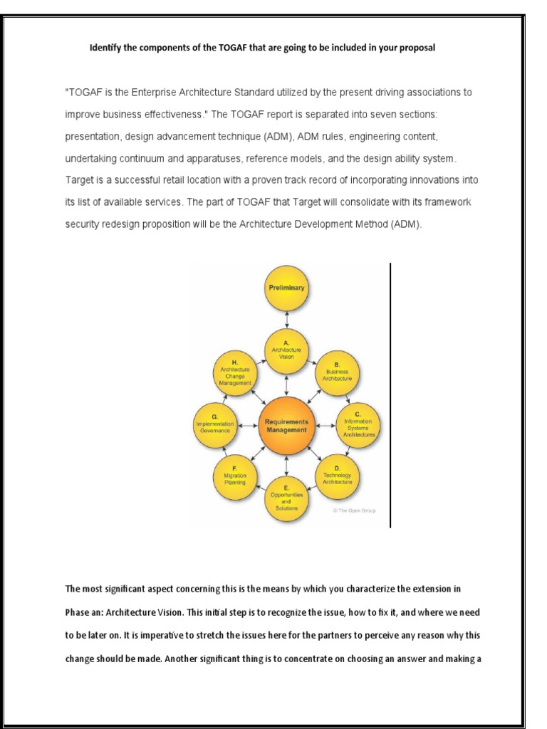 TOGAF ADM for Target Security Upgrade | PDF | Information Technology ...