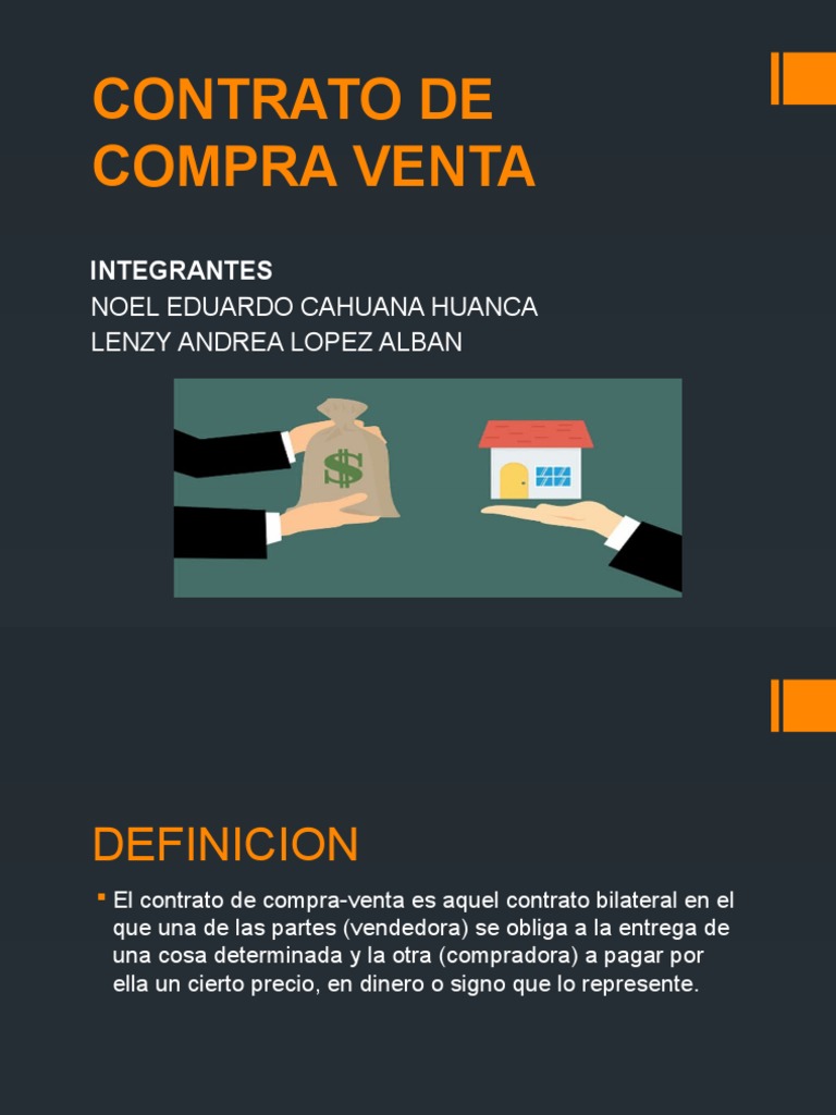 Contrato de Compra Venta | PDF | Derecho empresarial | Derecho y economía