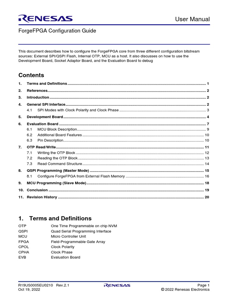 ForgeFPGA Configuration Guide v2.1 | PDF | Microcontroller | Digital ...