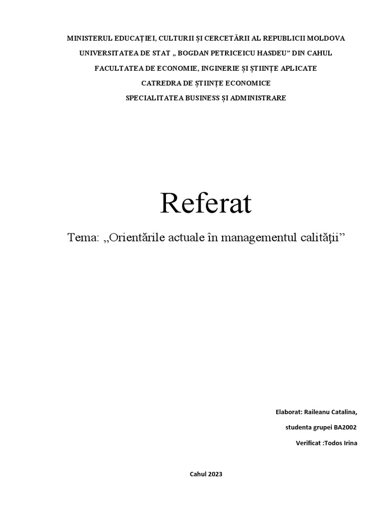 Referat Tema 1.2 | PDF
