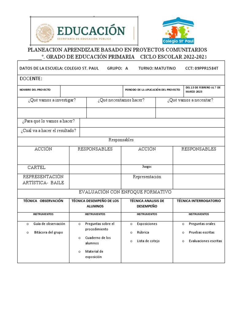 Planeacion Nem 1o. 2022-2023 Del 13 de Febrero Al 7 de Marzo 2023 | PDF | Evaluación | Aprendizaje
