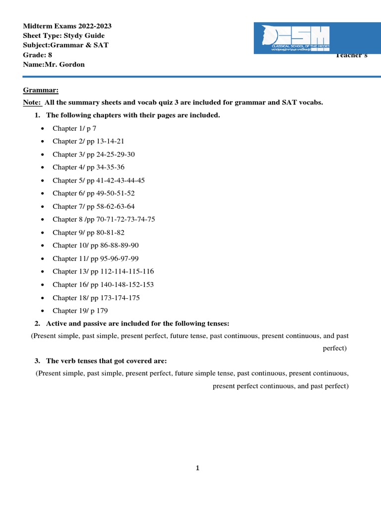 Grade 8 Study Guides PDF | PDF | Bilbo Baggins | The Hobbit