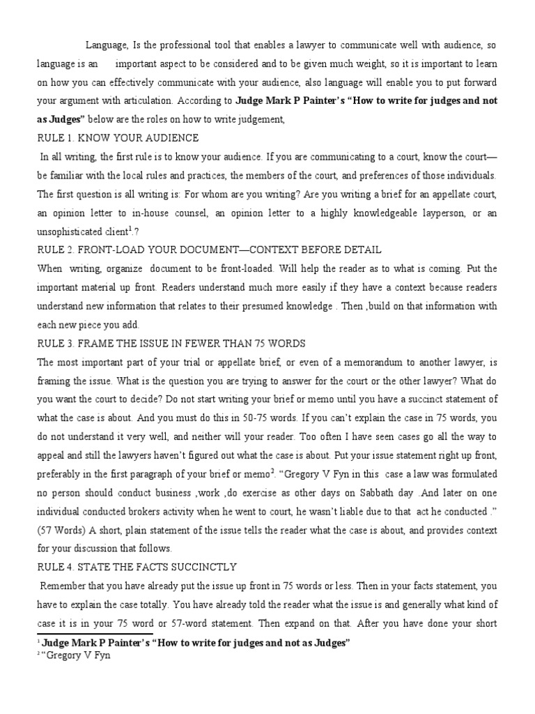 Legal Language | PDF | Serif | Brief (Law)