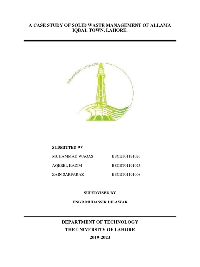 Waqas Thesis | PDF | Waste Management | Waste