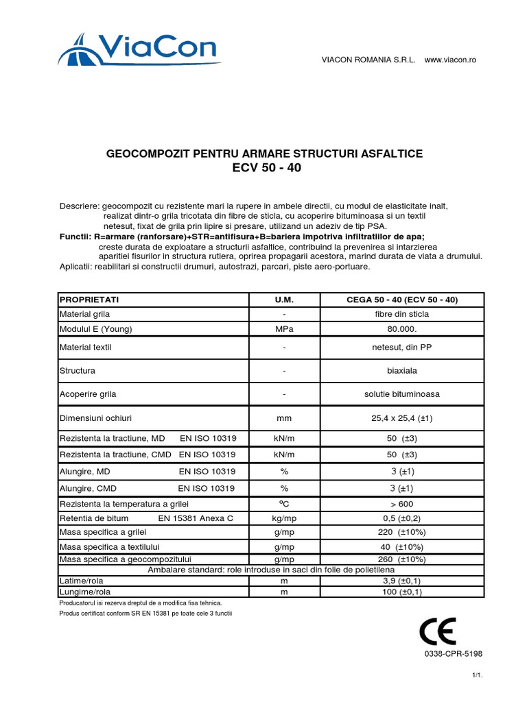 Fisa Tehnica ECV 50-40 | PDF