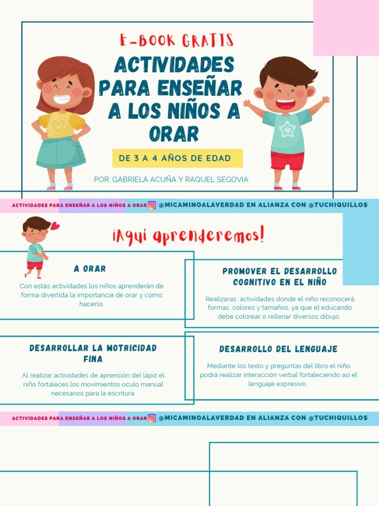 Actividades para Enseñar A Orar A Los Niños | PDF | Oración | orador ...