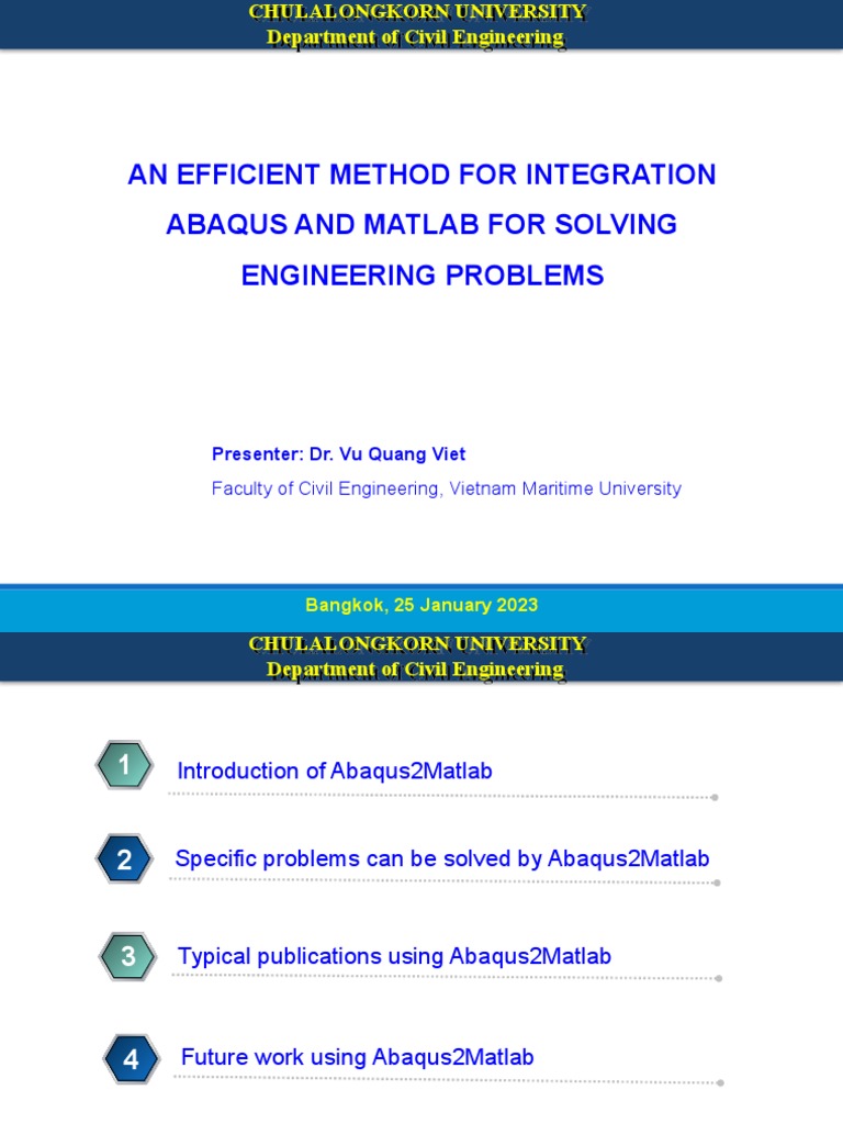 Application Of Abaqus2matlab Pdf Data Analysis Mathematical