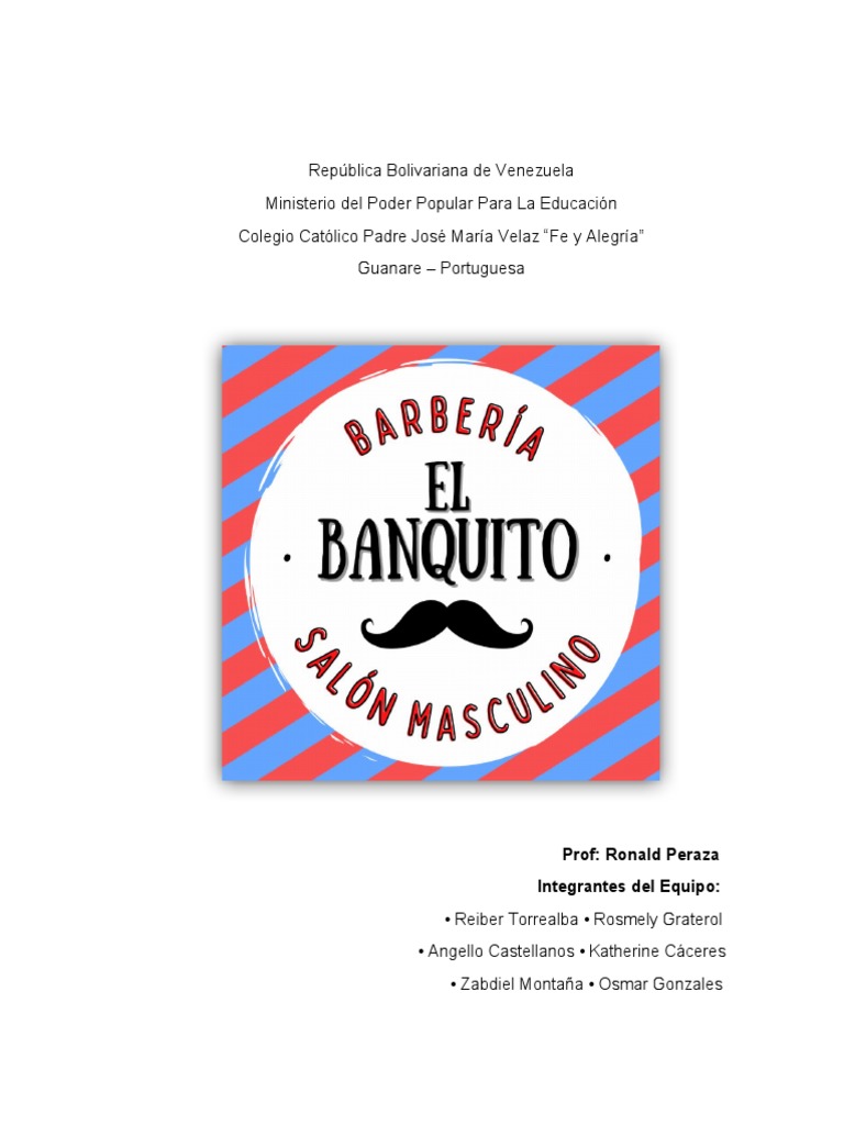 Barberia El Banquito, C.A | PDF | Costo | Contabilidad