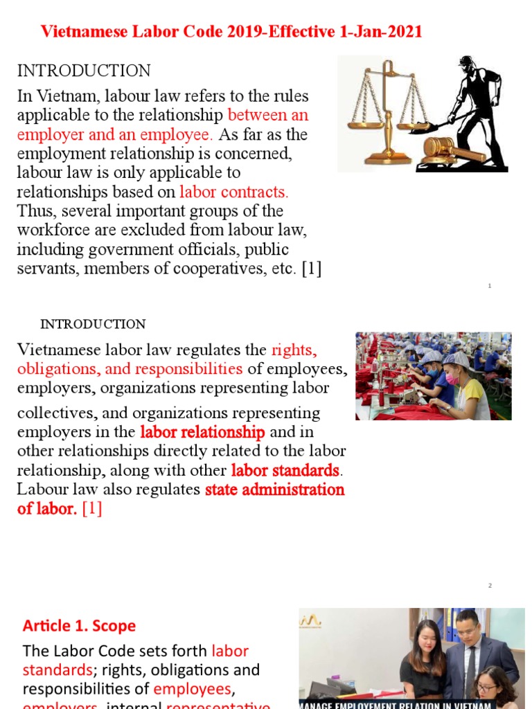 Vietnamese Labor Code 2019 Overview | PDF | Employment | Labour Law