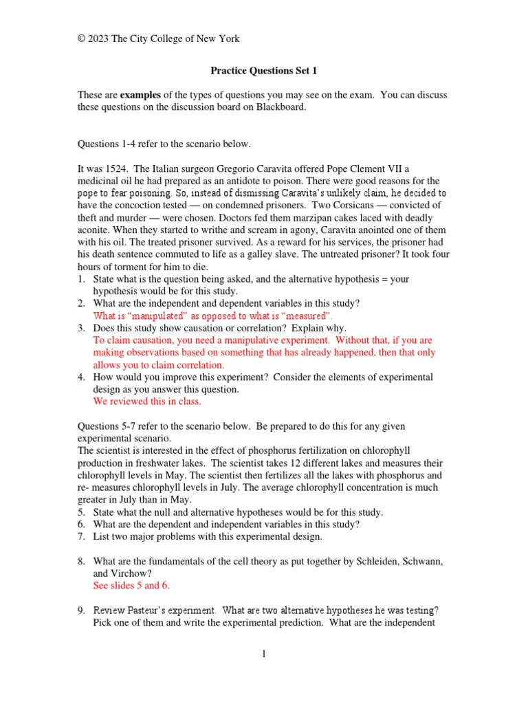 Bio Practice Set 1 2023 | PDF | Chemical Polarity | Chemical Bond