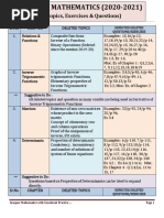 Deleted Portion of Class 12 Maths Exercise Wise PDF | PDF