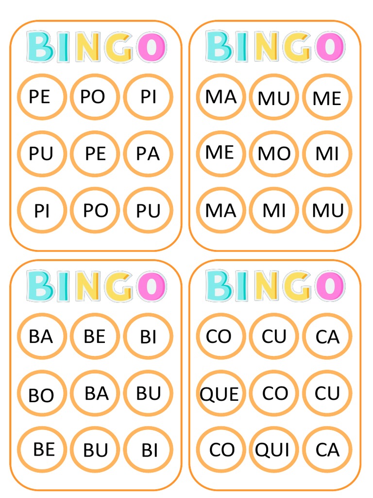 Bingo Letras | PDF