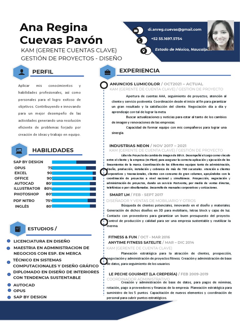 Cuevas Pavon CV | PDF | Business