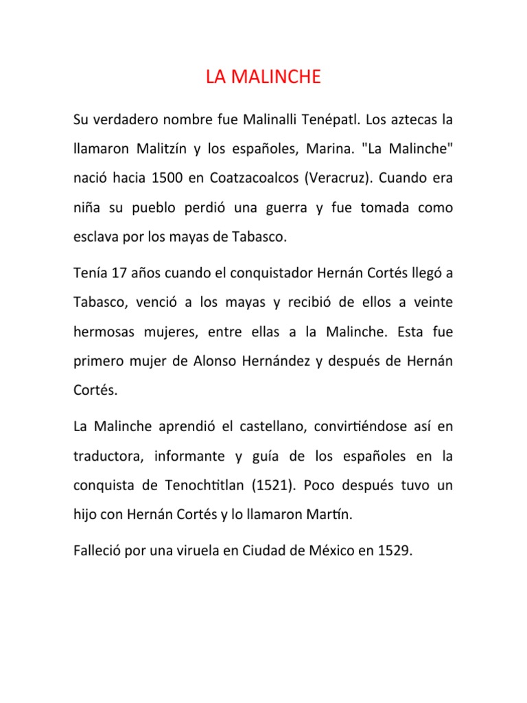 La Malinche | PDF