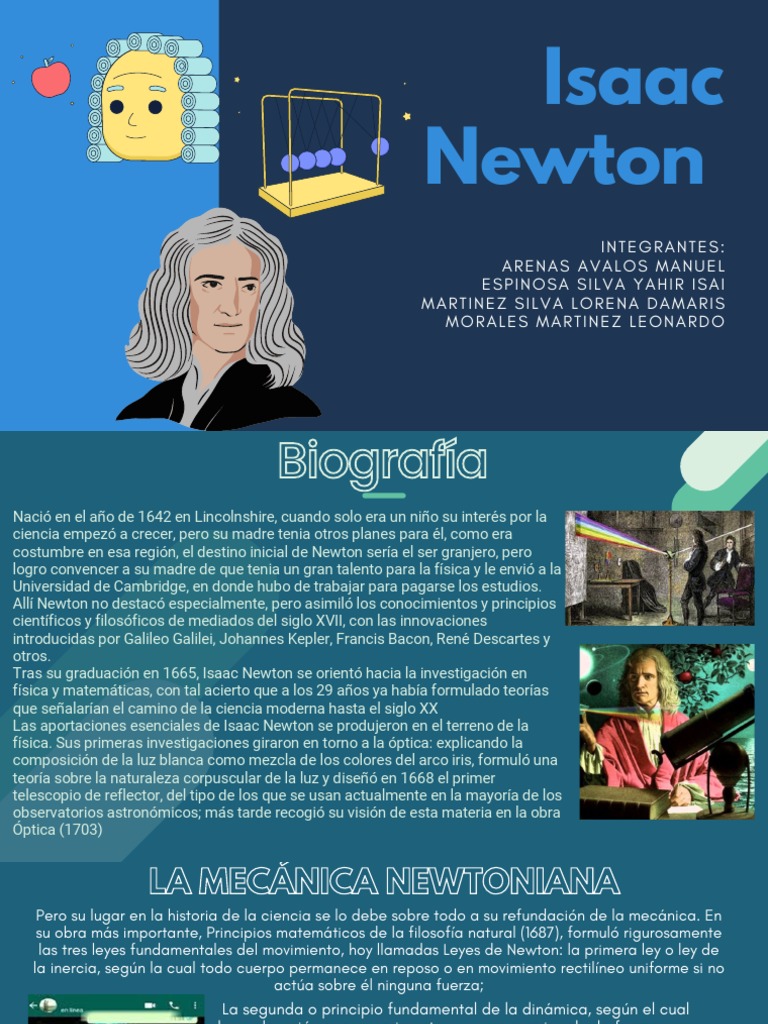 Isaac Newton | PDF | Isaac Newton | Fuerza