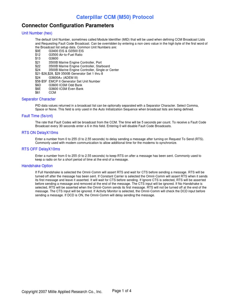 Caterpillar CCM m50 | Download Free PDF | Bit | Data Type
