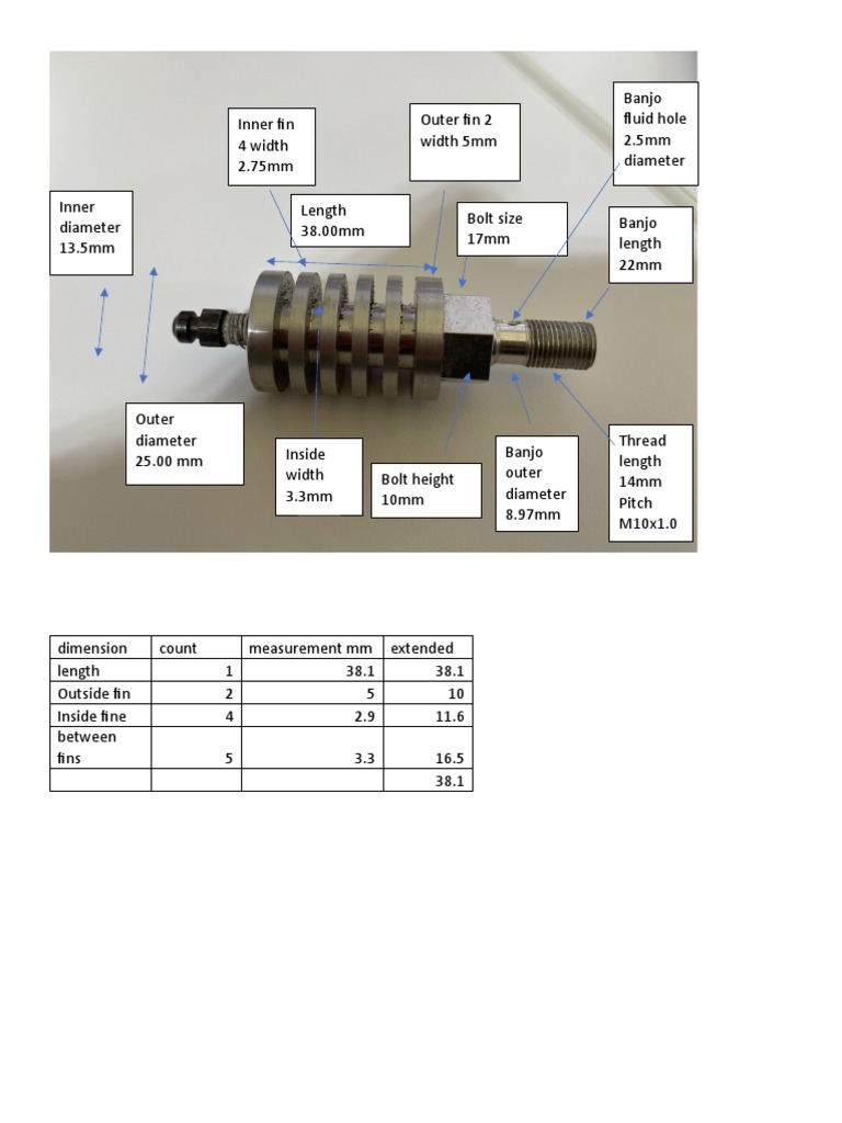 Banjo Bolt Heat Sink Brembo | PDF