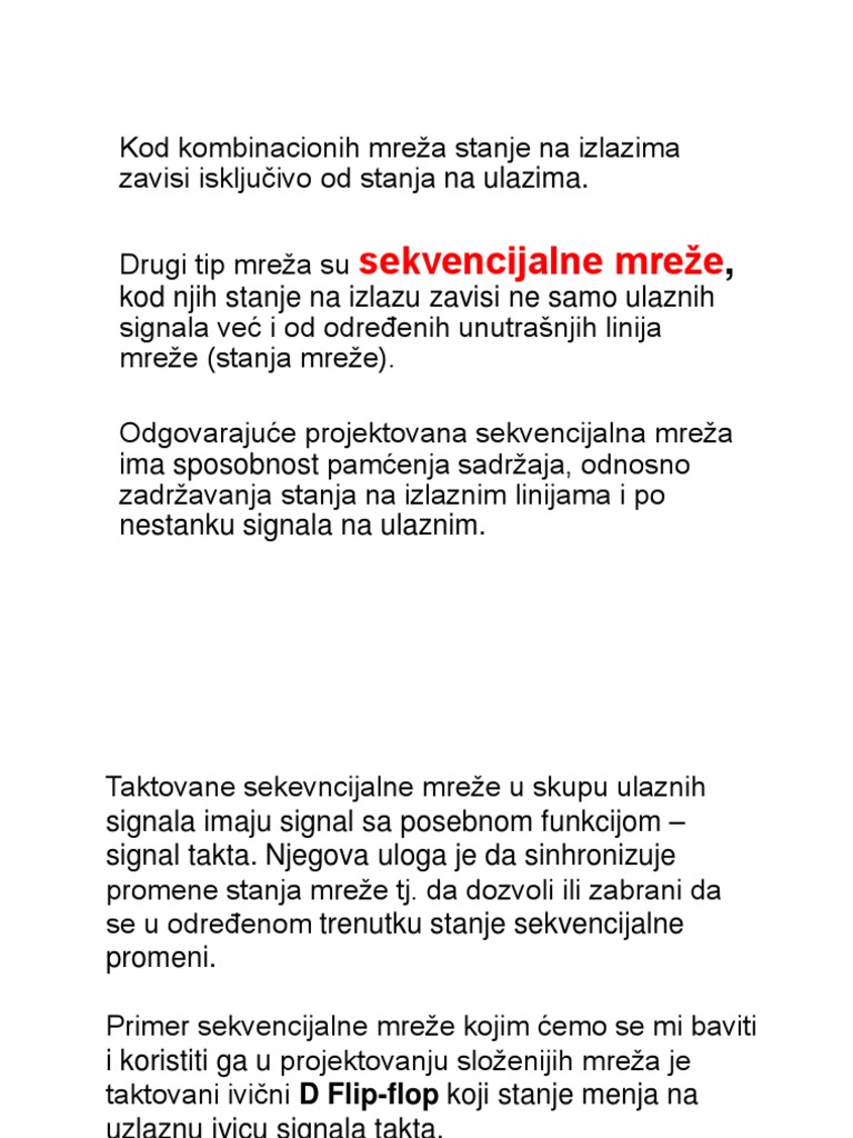 OR - 08 - 02 - Sek - Mreze DFF | PDF