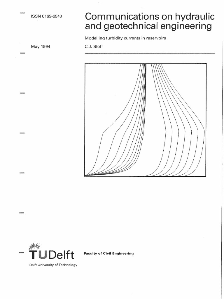 Modelling Turbidity Currents in Reservoirs - Sloff - 1994 | PDF | Fluid Dynamics | Turbulence