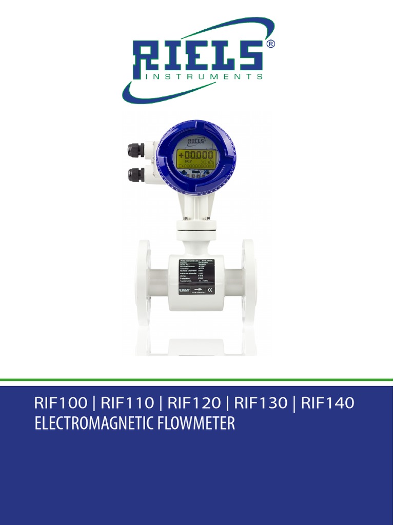 Rif100 English Manual | PDF | Flow Measurement | Power Supply