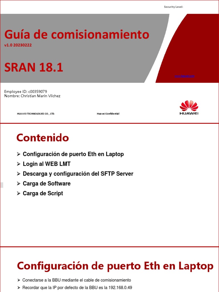 Guía de Comisionamiento SRAN 18.1 | PDF | Dirección IP | Ciencias de la Computación