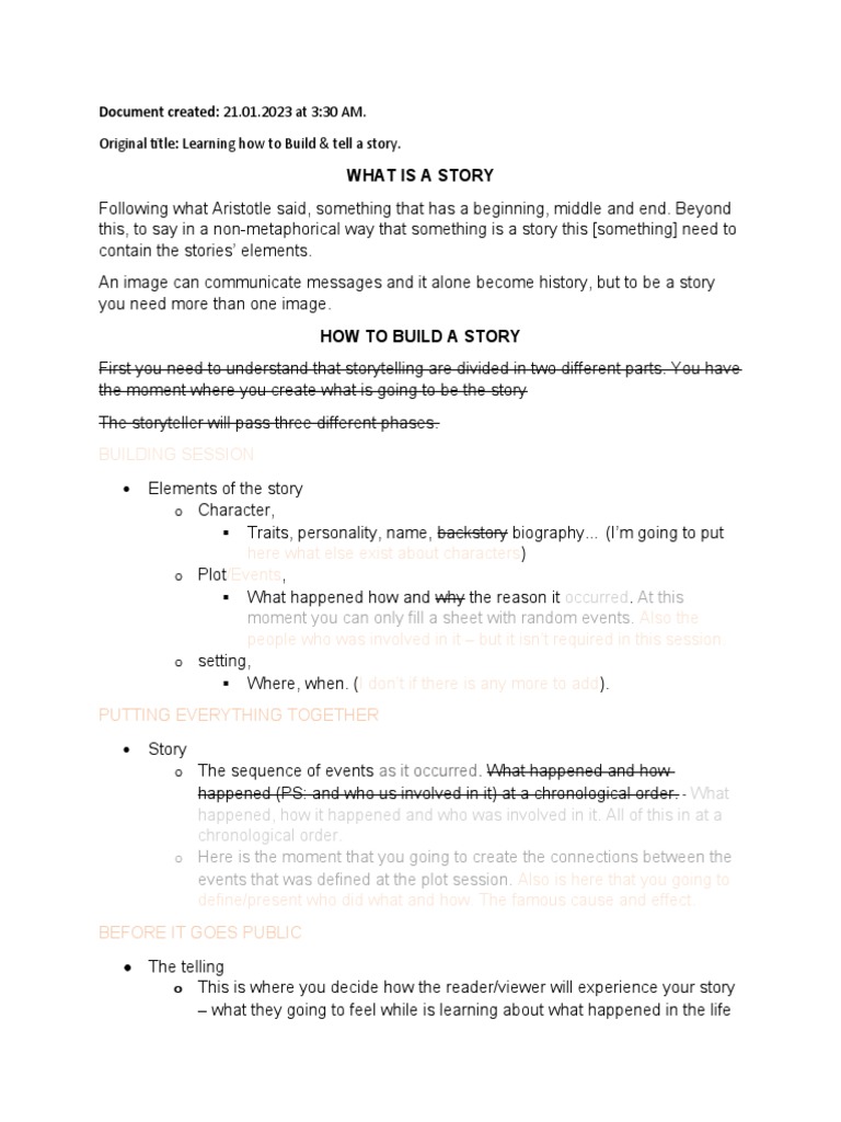 !mastering Storytelling | PDF | Experience | Mind