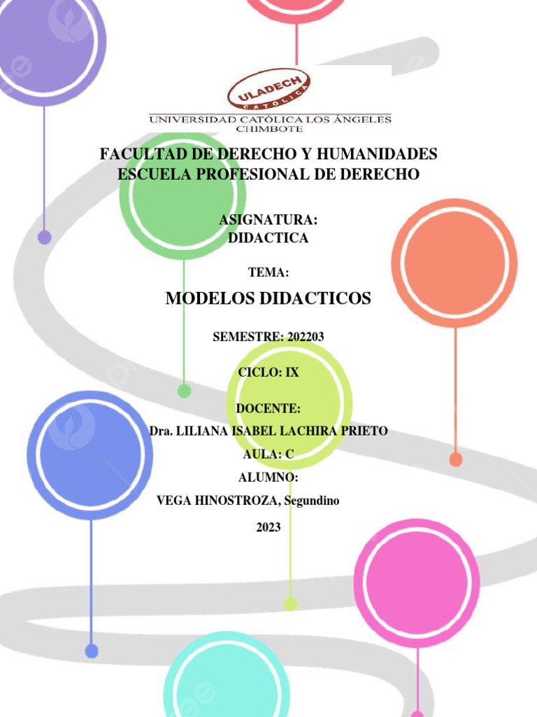 Actividad #05 MODELOS DIDACTICOS | PDF | Enseñando | Maestros