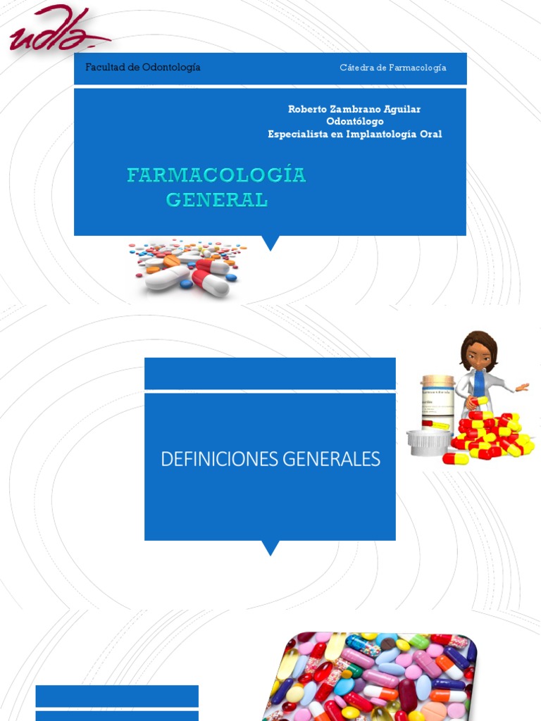 Farmacología General | PDF | Medicamentos con receta | Farmacocinética