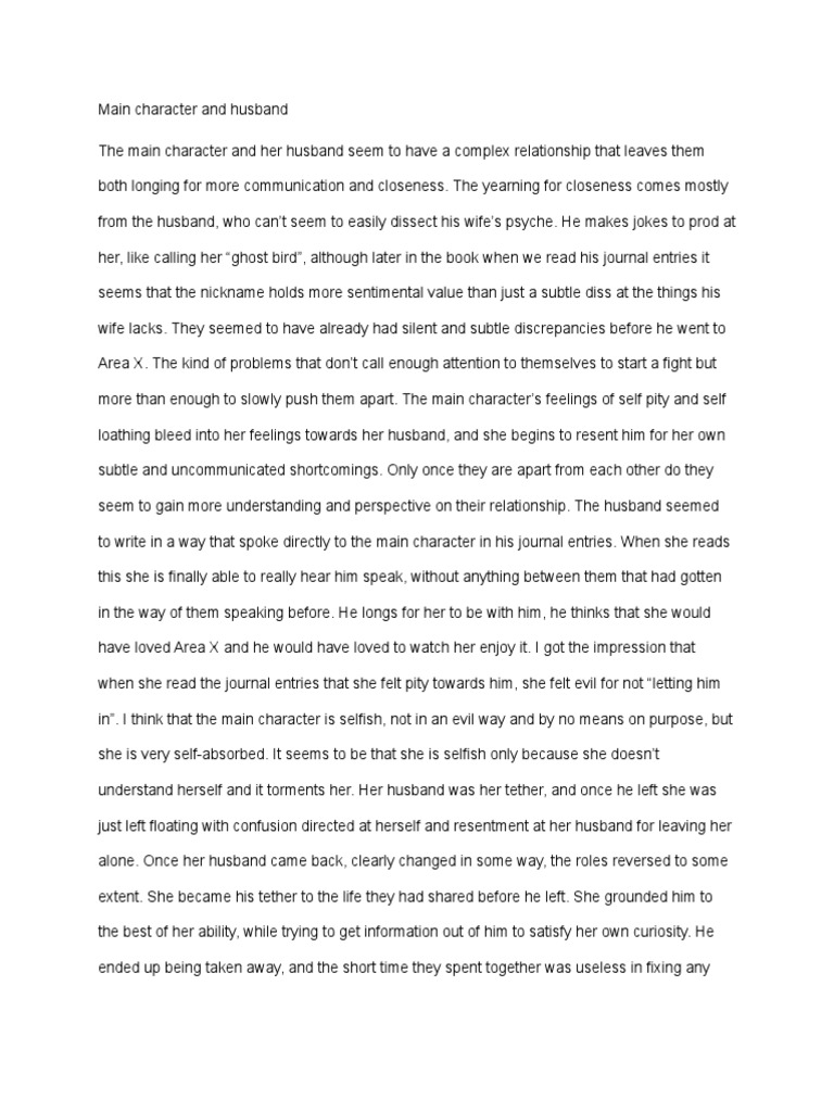 Annihilation Analysis - Lila Reed 1 | PDF