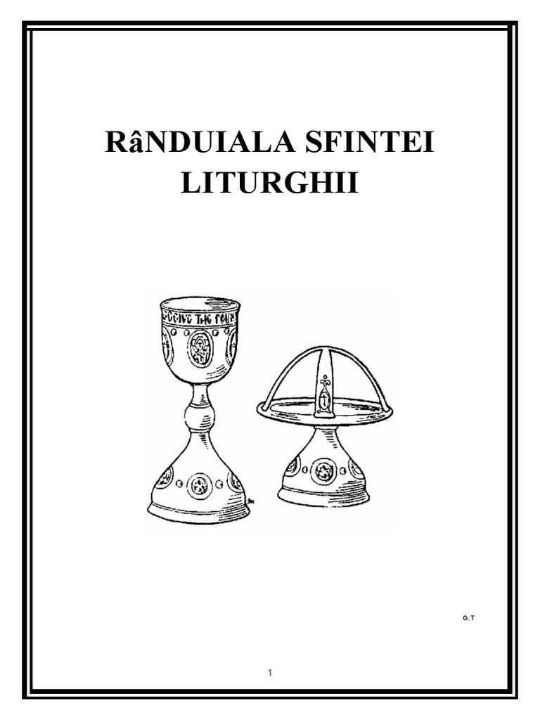 Rânduiala Sfintei Liturghii | PDF