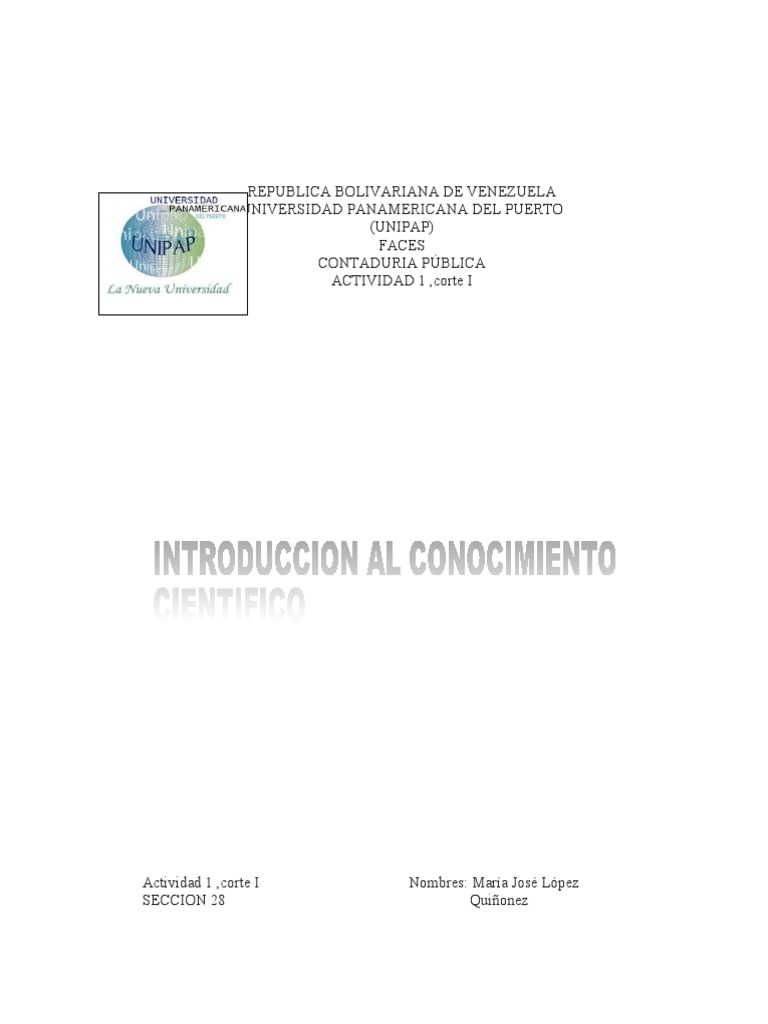 Introduccion Al Conocimiento Cientifico | PDF | Conocimiento | Pensamiento