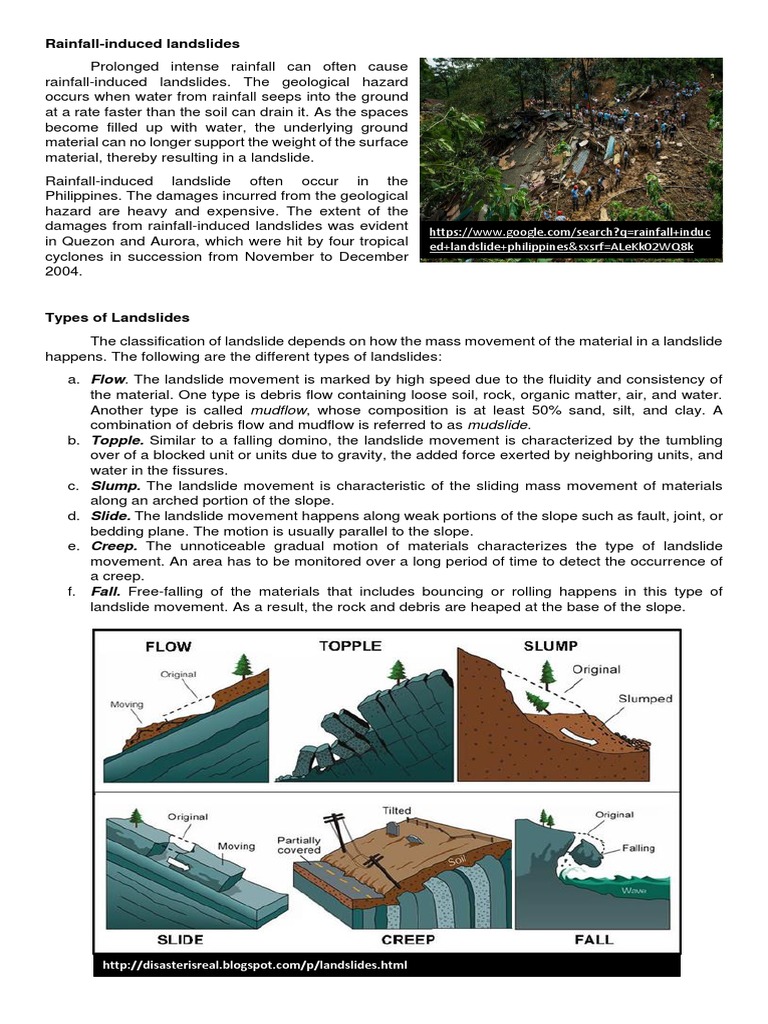 3rdquarter Week7 Landslide and Sinkhole | PDF | Landslide | Sinkhole