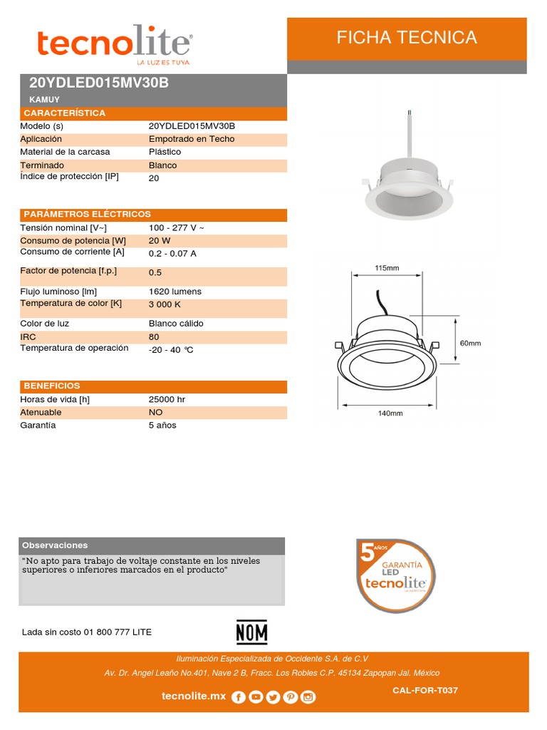 20YDLED015MV30B DataSheet | PDF