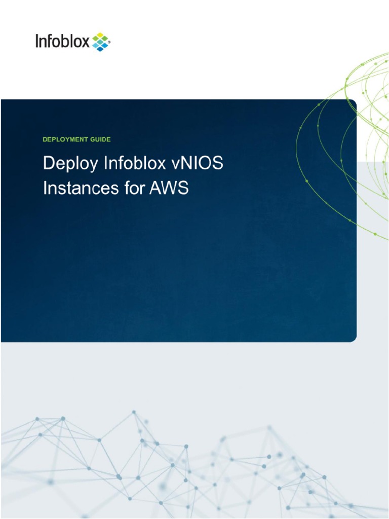 Infoblox Deployment Guide Deploy Infoblox Vnios Instances For Aws | PDF | Cloud Computing ...