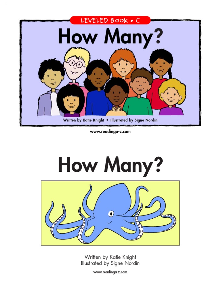 RAZ C-How Many | Download Free PDF | Pedagogy | Cognition