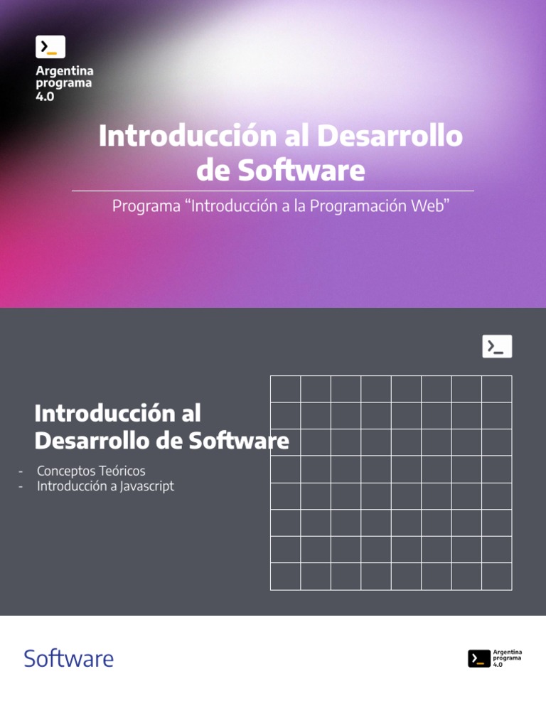 Clase 01 - Introducción Al Desarrollo de Software | PDF | Script Java | Lenguaje de programación