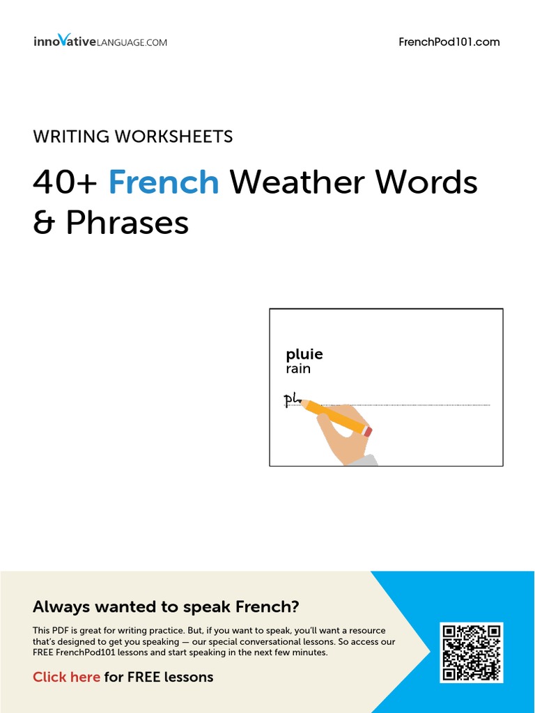 French Weather Phrases | PDF | Ice | Physical Phenomena