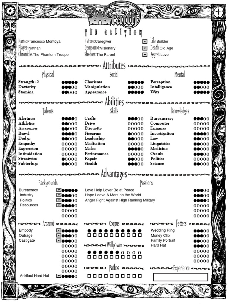 Franny The Wraith (Wraith The Oblivion) | PDF