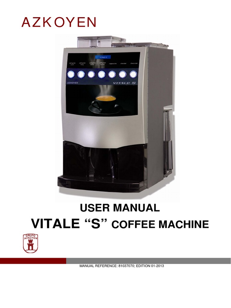 Vitale S Coffee Machine User Manual | PDF | Home & Garden