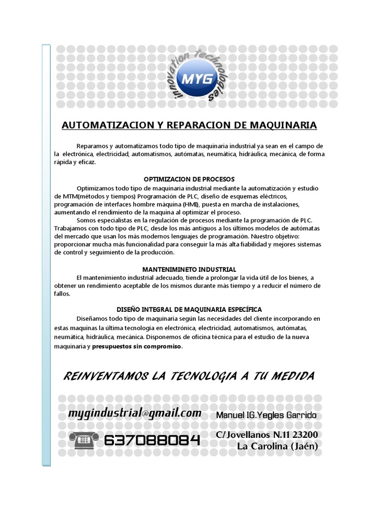 Myg-Innovacion Industrial | PDF