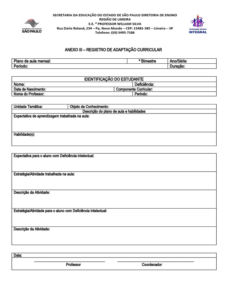 Anexo - III - Modelo | PDF