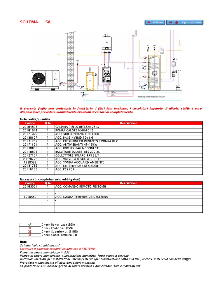 Configuratore - RIELLO - SISTEMI IBRIDI | PDF