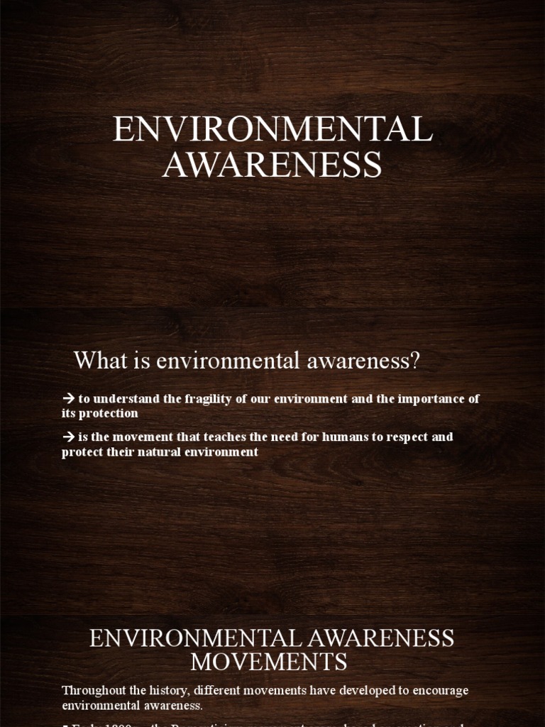 Environmental Awareness | PDF | Environmentalism | Natural Environment